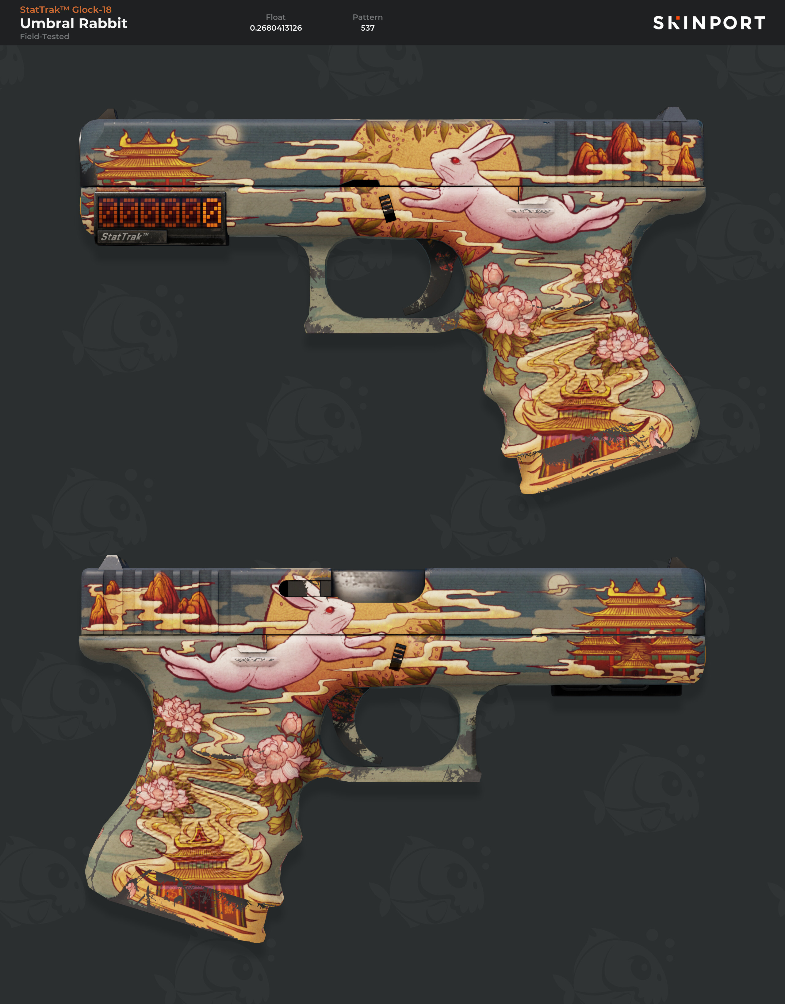 Купить StatTrak™ Glock-18 | Umbral Rabbit (Field-Tested) - цена 0.66 ...