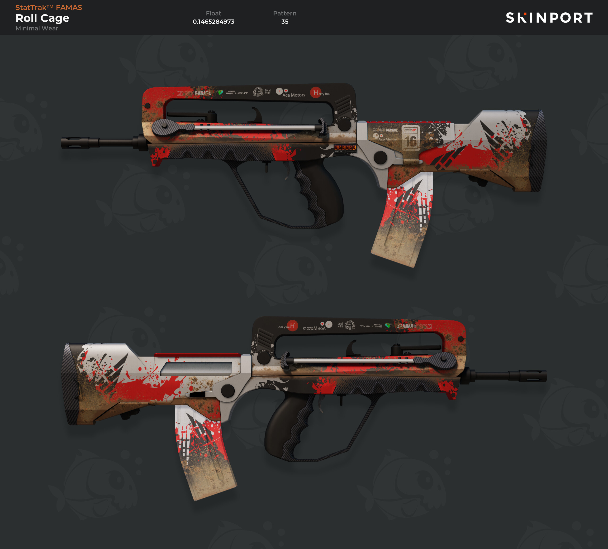 Купить StatTrak™ FAMAS | Roll Cage (Minimal Wear) - цена 13.55 $ USD ...