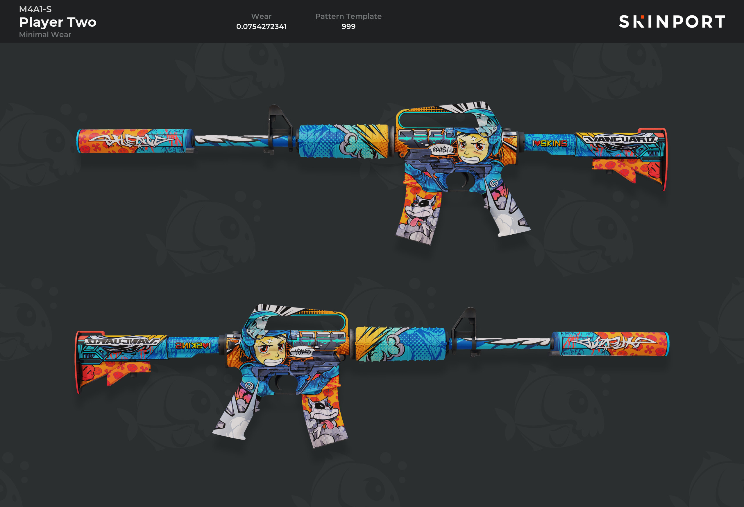 Купить M4A1-S | Player Two (Minimal Wear) - цена 4151.45 ₽ RUB | Купить ...