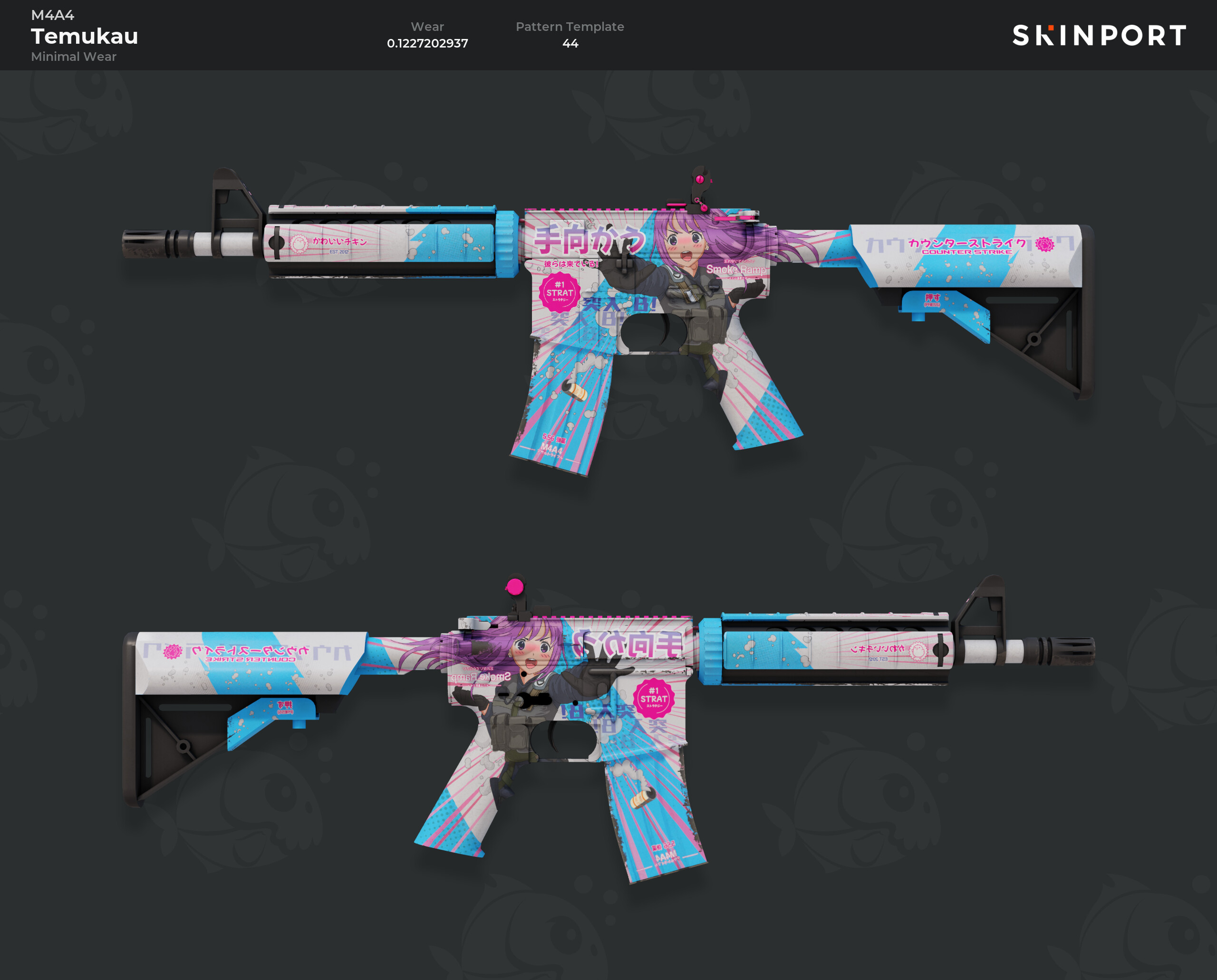 Купить M4A4 | Temukau (Minimal Wear) - цена 3237.46 ₽ RUB | Купить ...