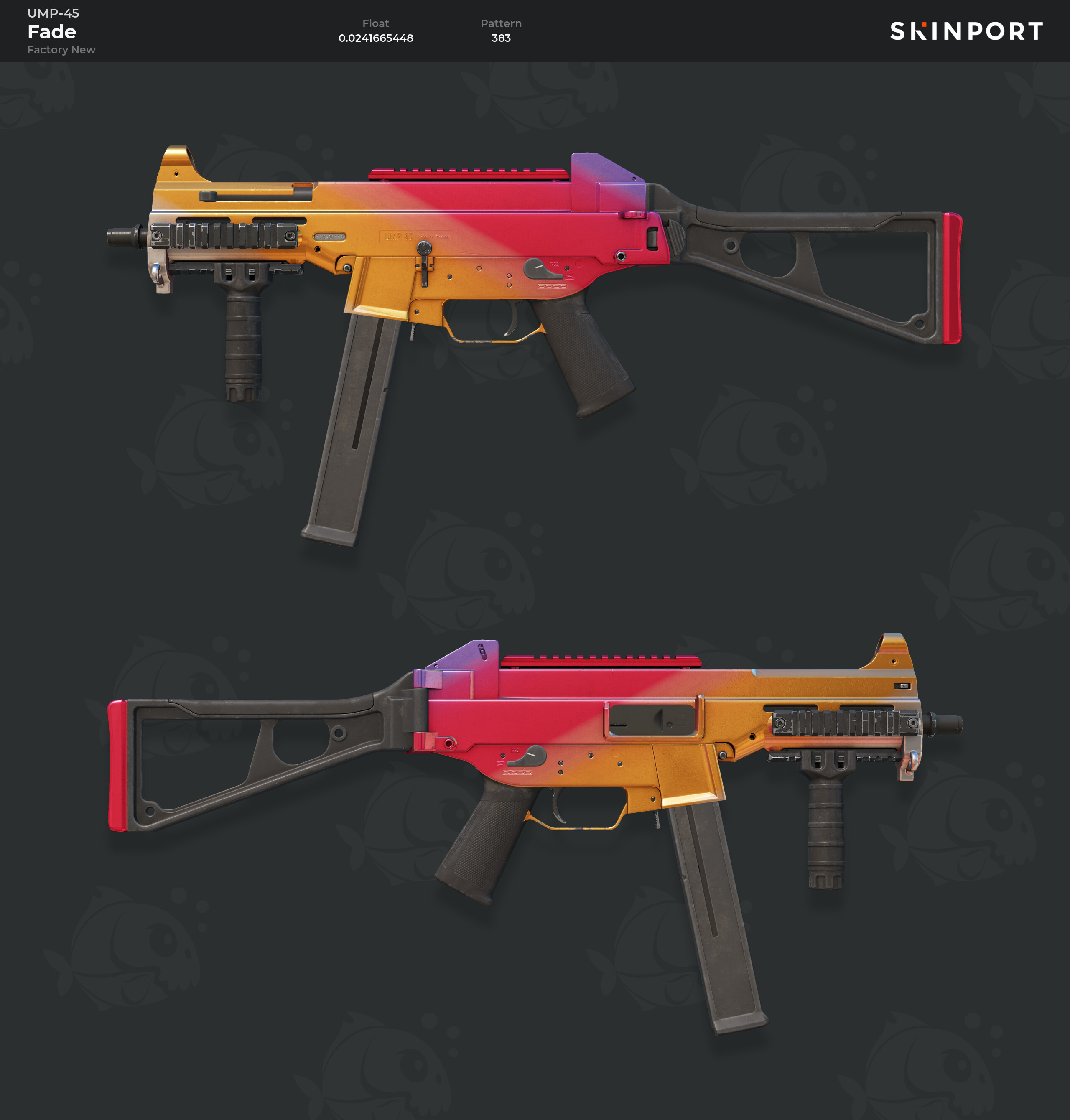 UMP-45 | Fade (Factory New) - Counter-Strike 2 - Skinport