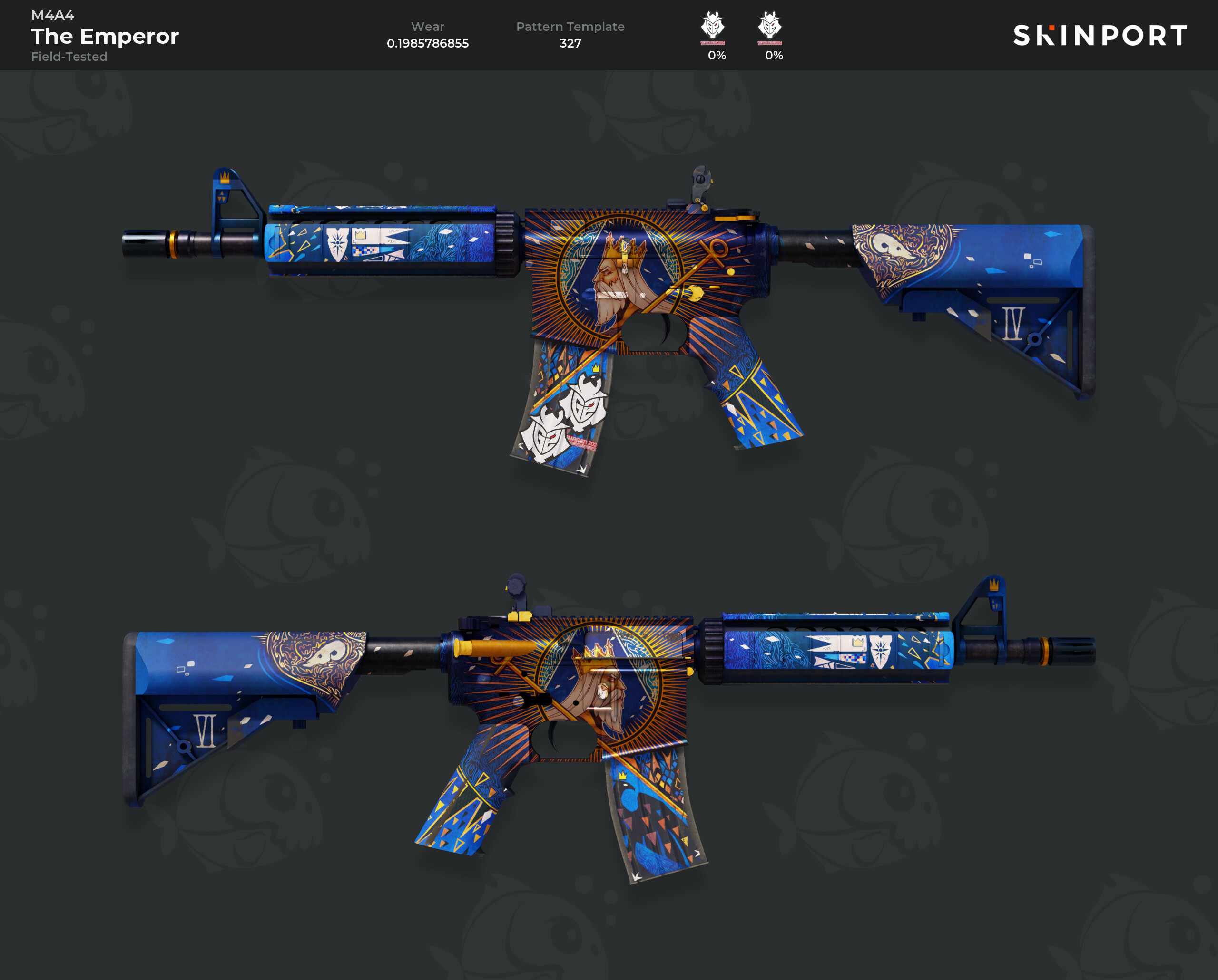 Купить M4A4 | The Emperor (Field-Tested) - цена 1164.02 ₽ RUB | Купить ...