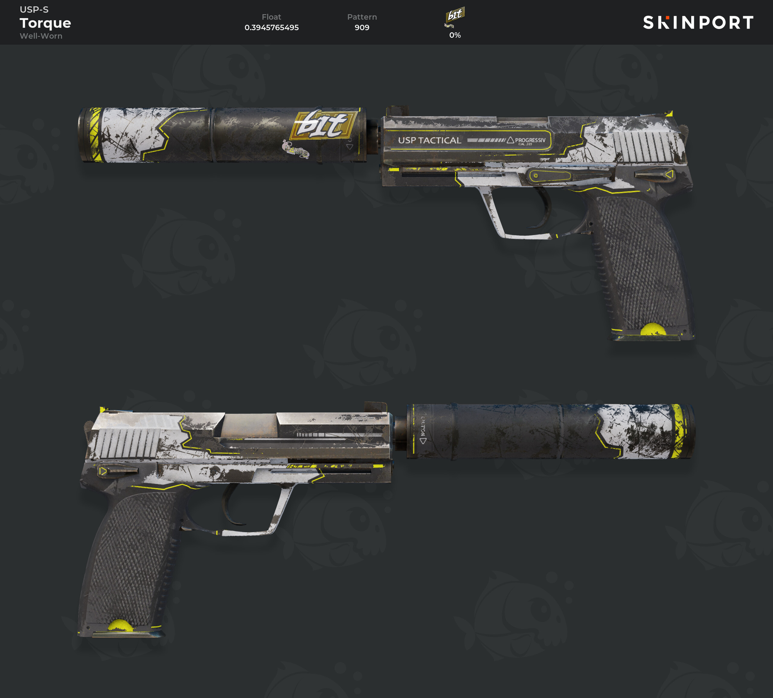 Купить USP-S | Torque (Well-Worn) - цена 1.1 $ USD | Купить скины КС 2 ...