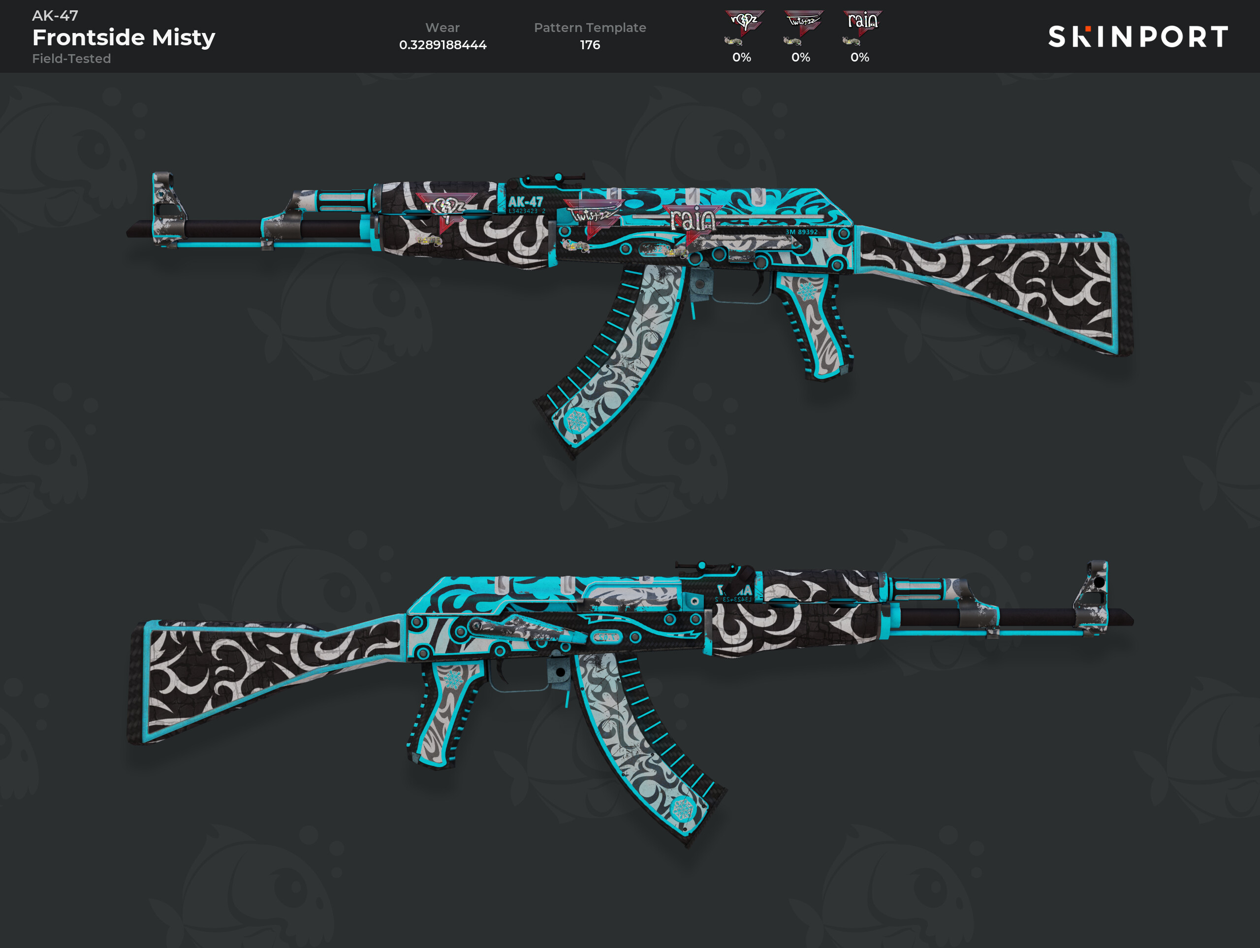 Купить AK-47 | Frontside Misty (Field-Tested) - цена 20.09 $ USD ...
