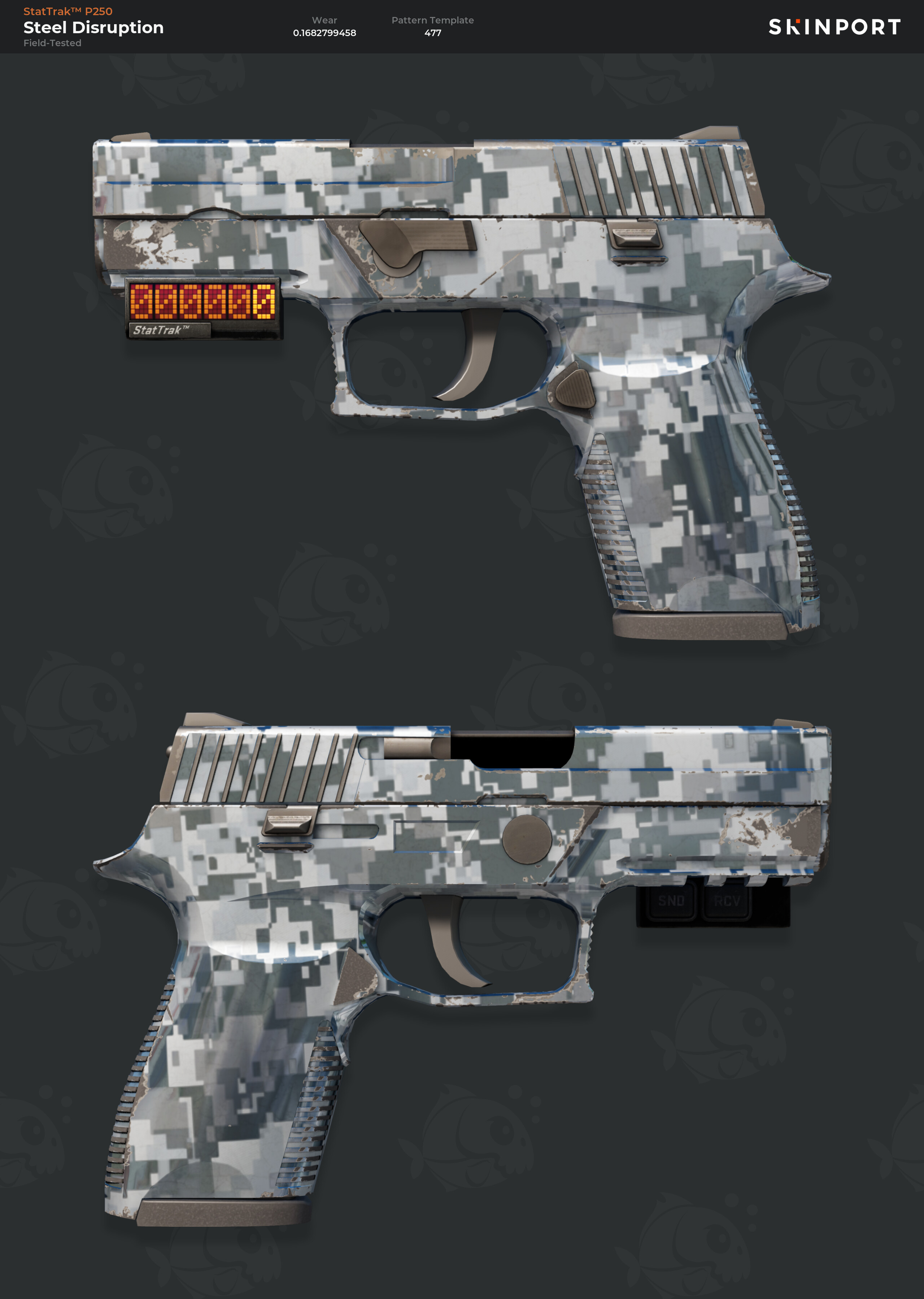 Купить StatTrak™ P250 | Steel Disruption (Field-Tested) - цена 6.88 ...