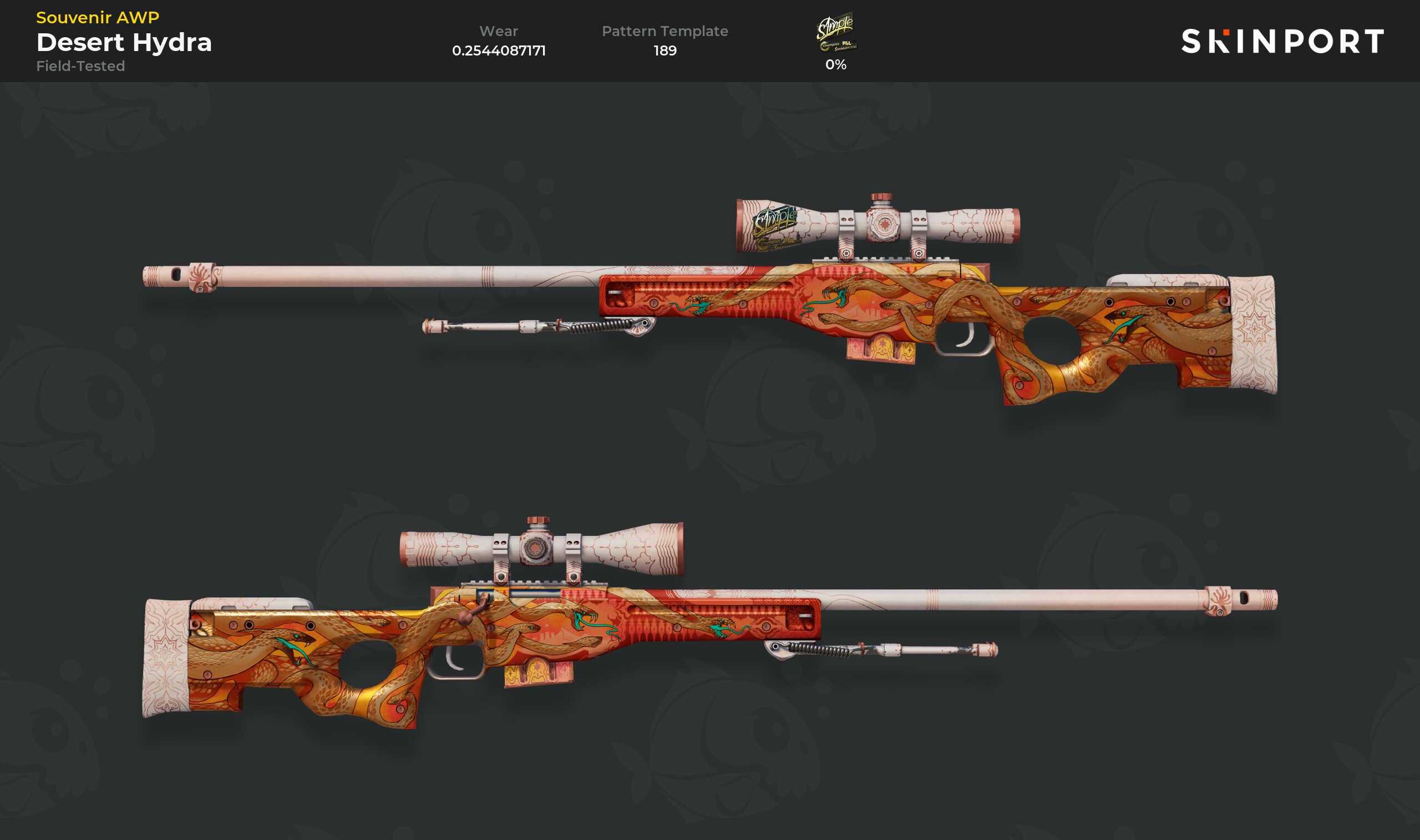 Купить Souvenir AWP | Desert Hydra (Field-Tested) - цена 1679.62 $ USD ...