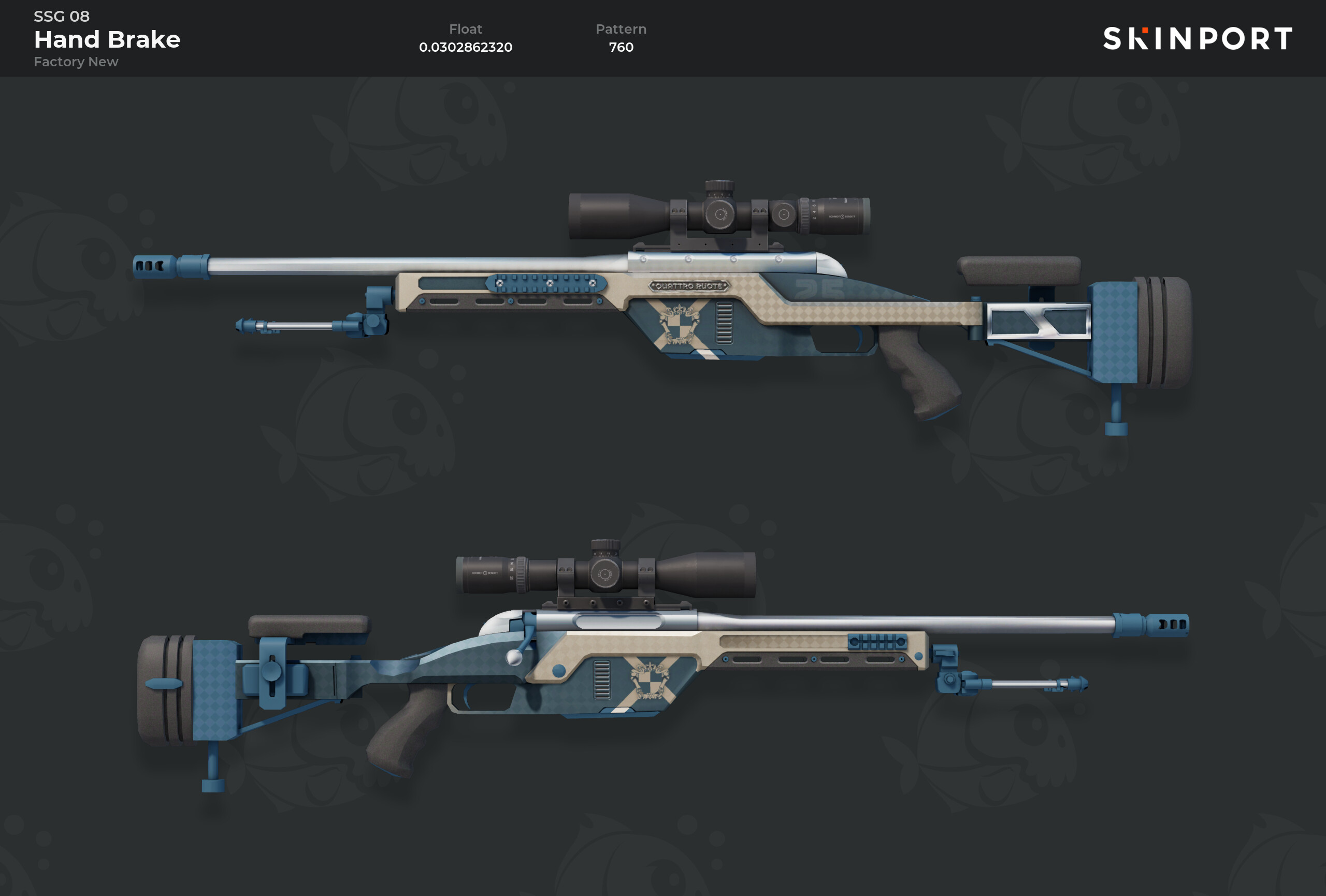 Купить SSG 08 | Hand Brake (Factory New) - цена 64.54 ₽ RUB | Купить скины КС 2 / КС ГО