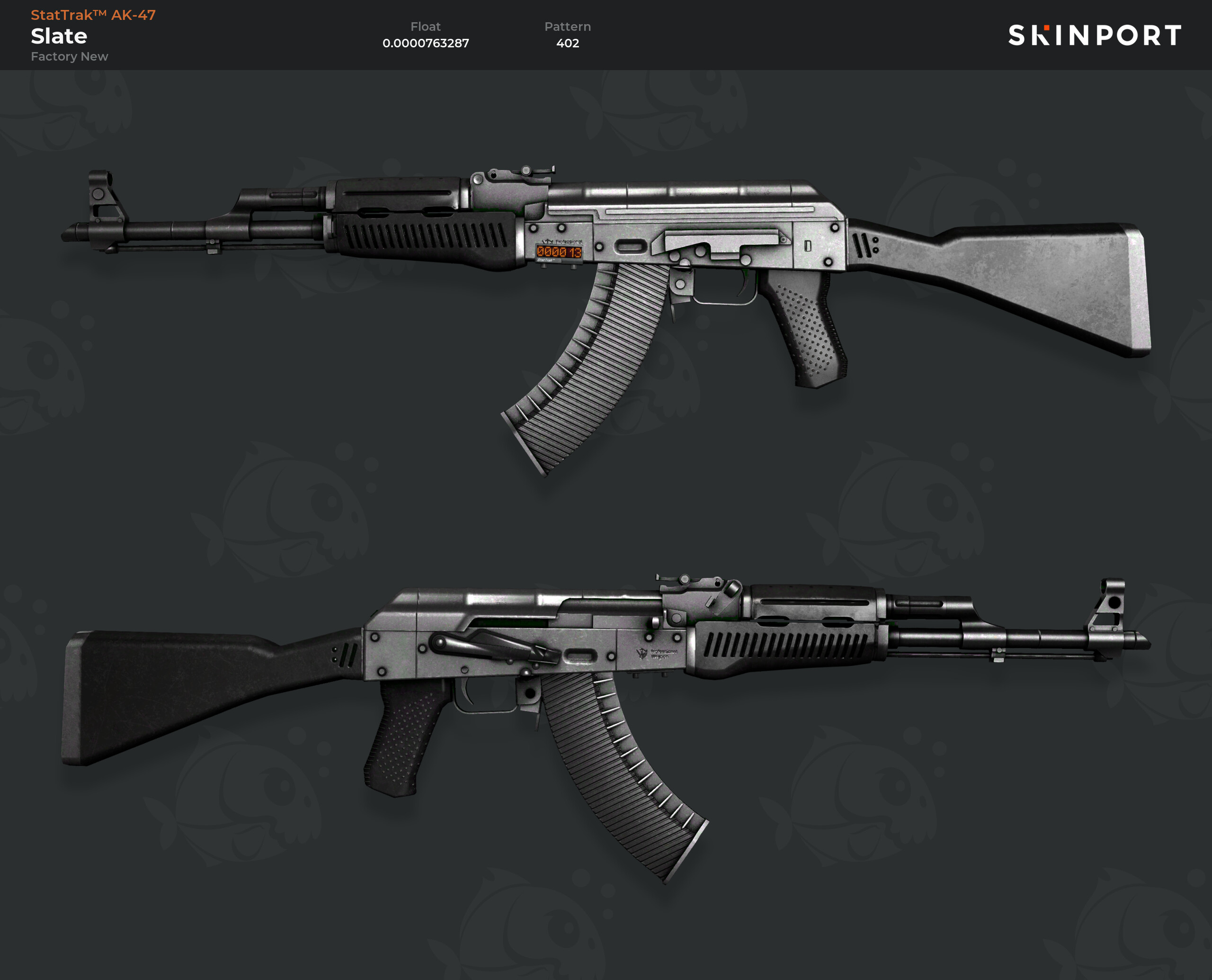 [PC] AK-47 Slate #4 lowest float stattrak /// #27 lowest float overall : r/GlobalOffensiveTrade