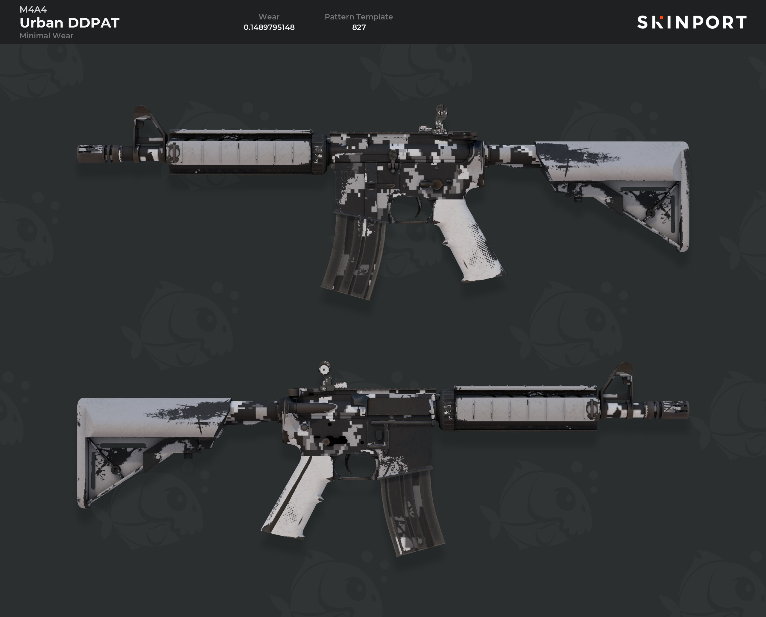 Купить M4A4 | Urban DDPAT (Minimal Wear) - цена 27.65 ₽ RUB | Купить ...