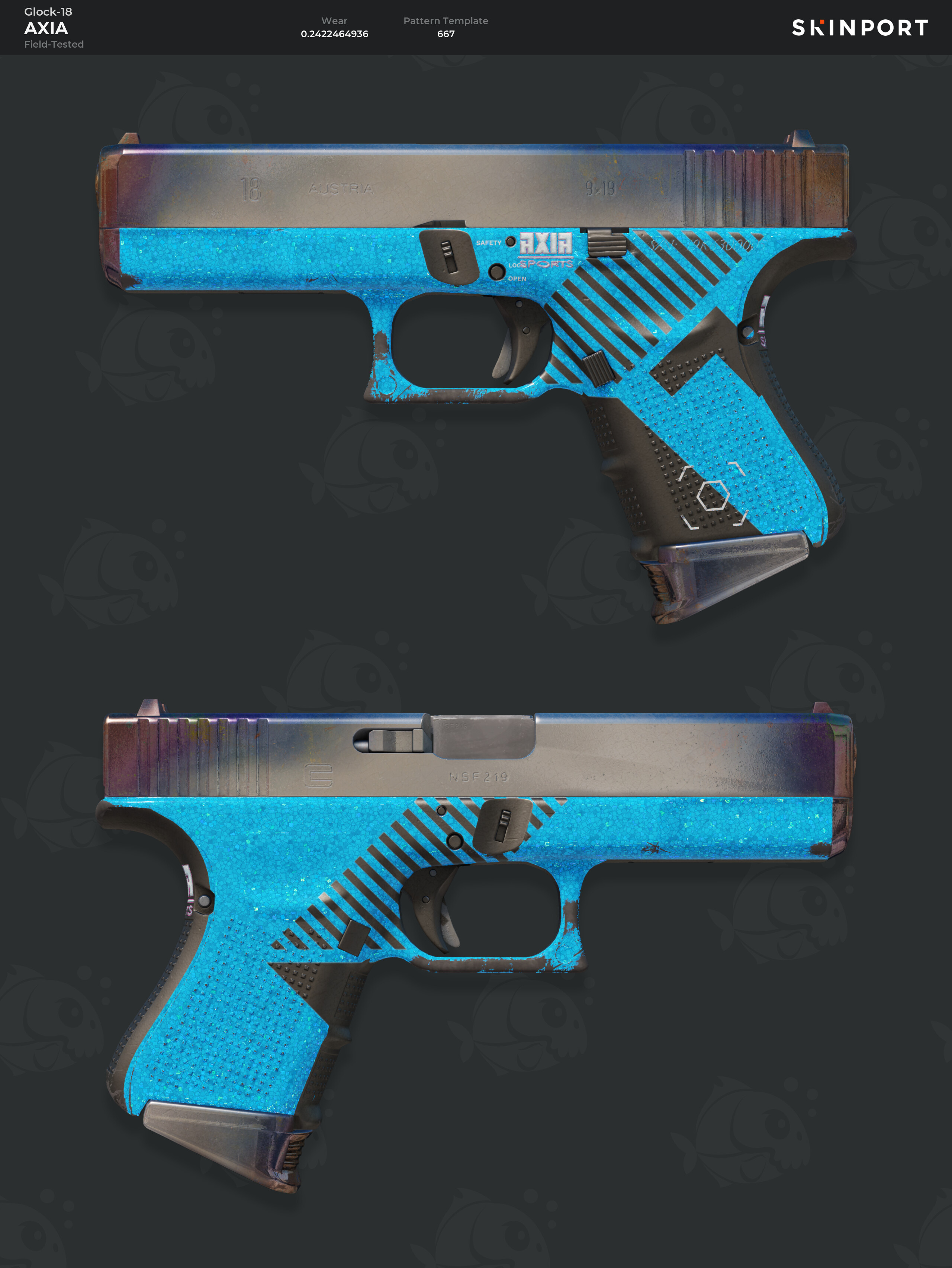 Купить Glock-18 | AXIA (Field-Tested) - цена 41.64 $ USD | Купить скины ...