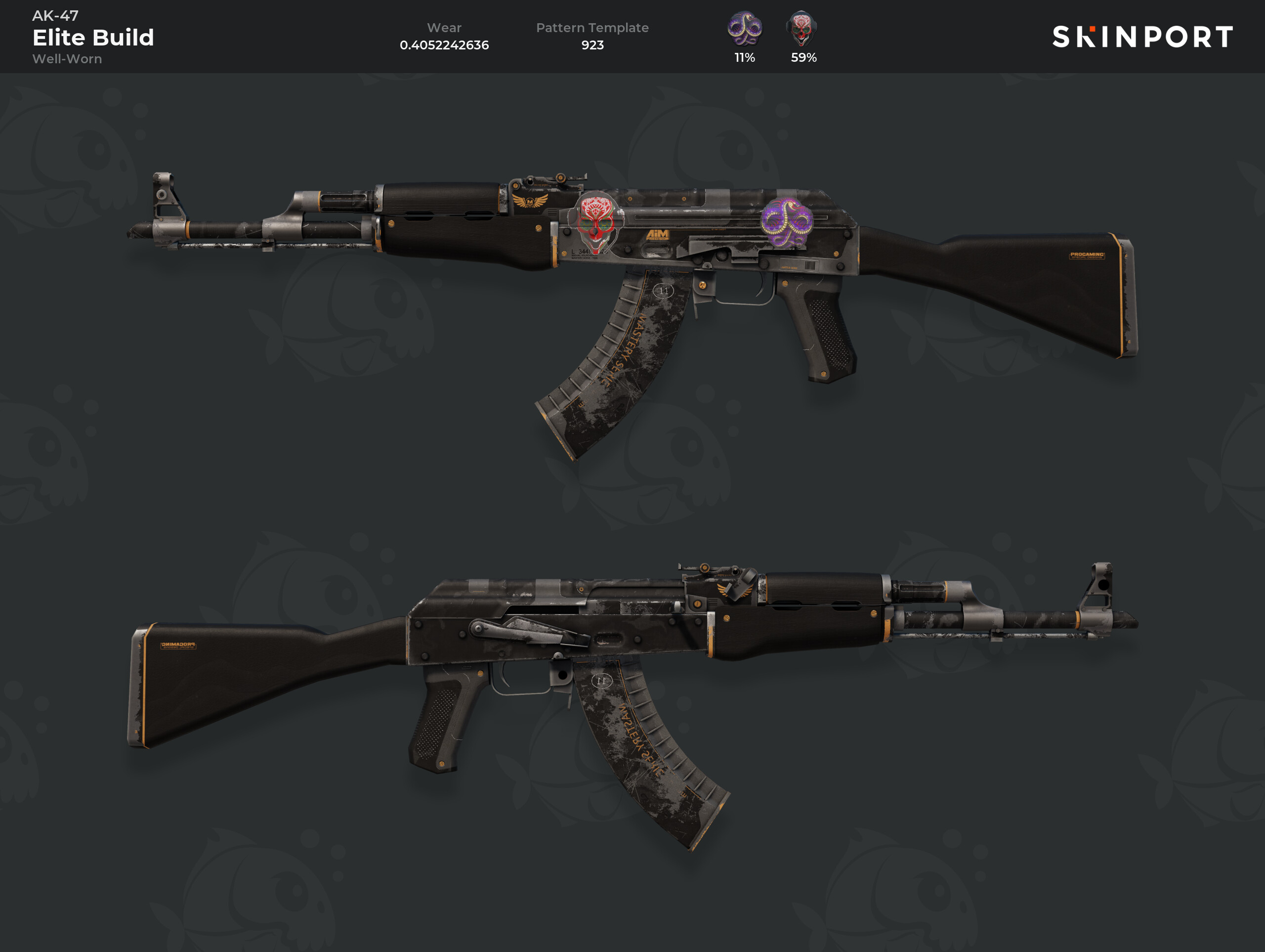 Купить AK-47 | Elite Build (Well-Worn) - цена 82.94 ₽ RUB | Купить ...