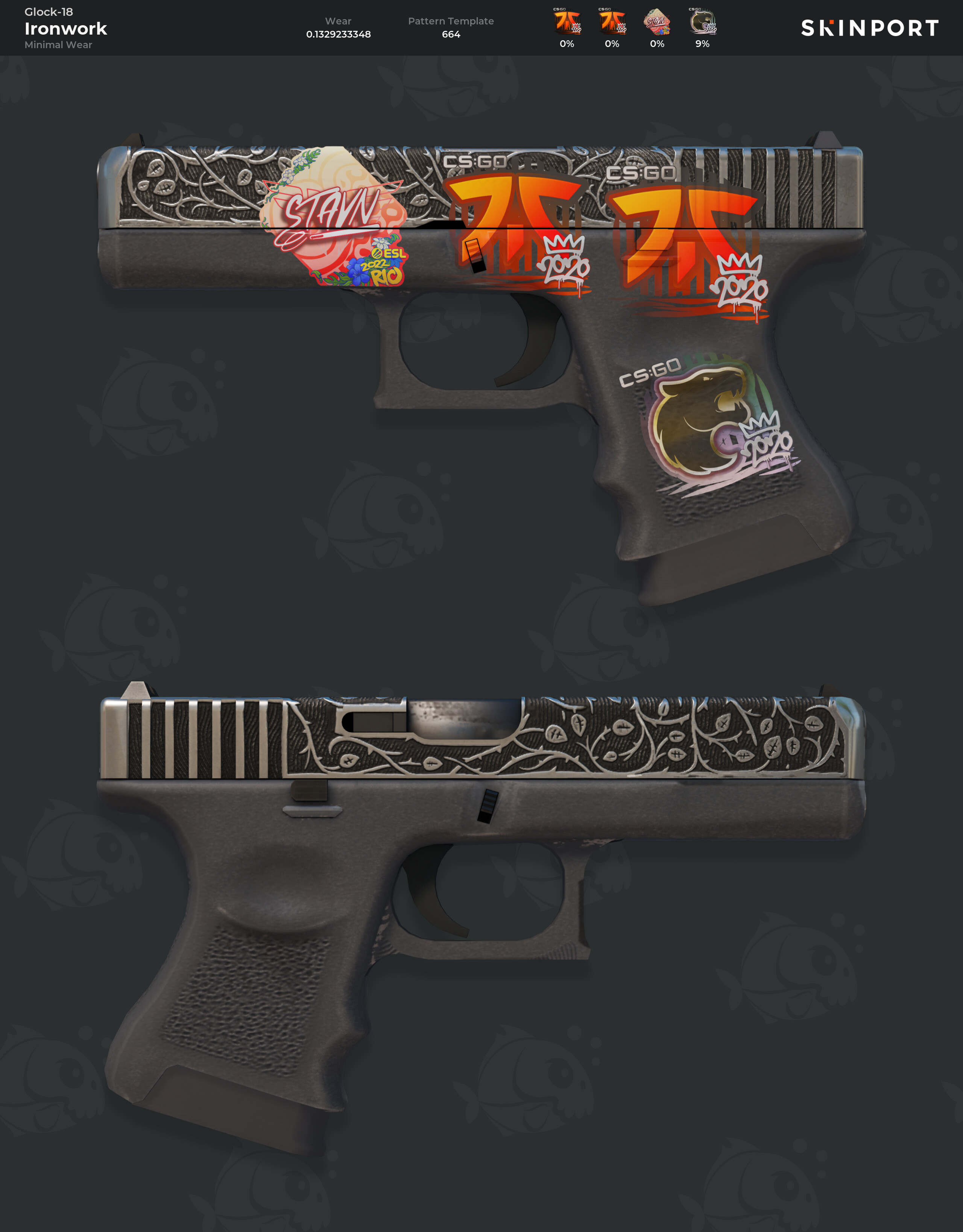 Купить Glock-18 | Ironwork (Minimal Wear) - цена 37.42 ₽ RUB | Купить ...