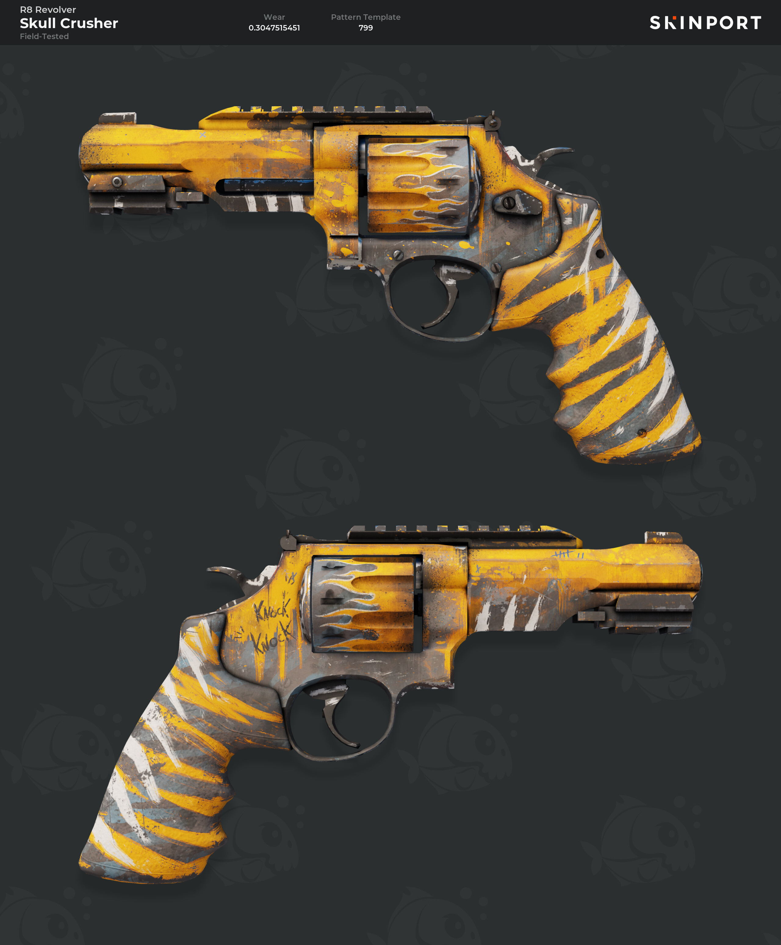 Купить R8 Revolver | Skull Crusher (Field-Tested) - цена 1.97 $ USD ...