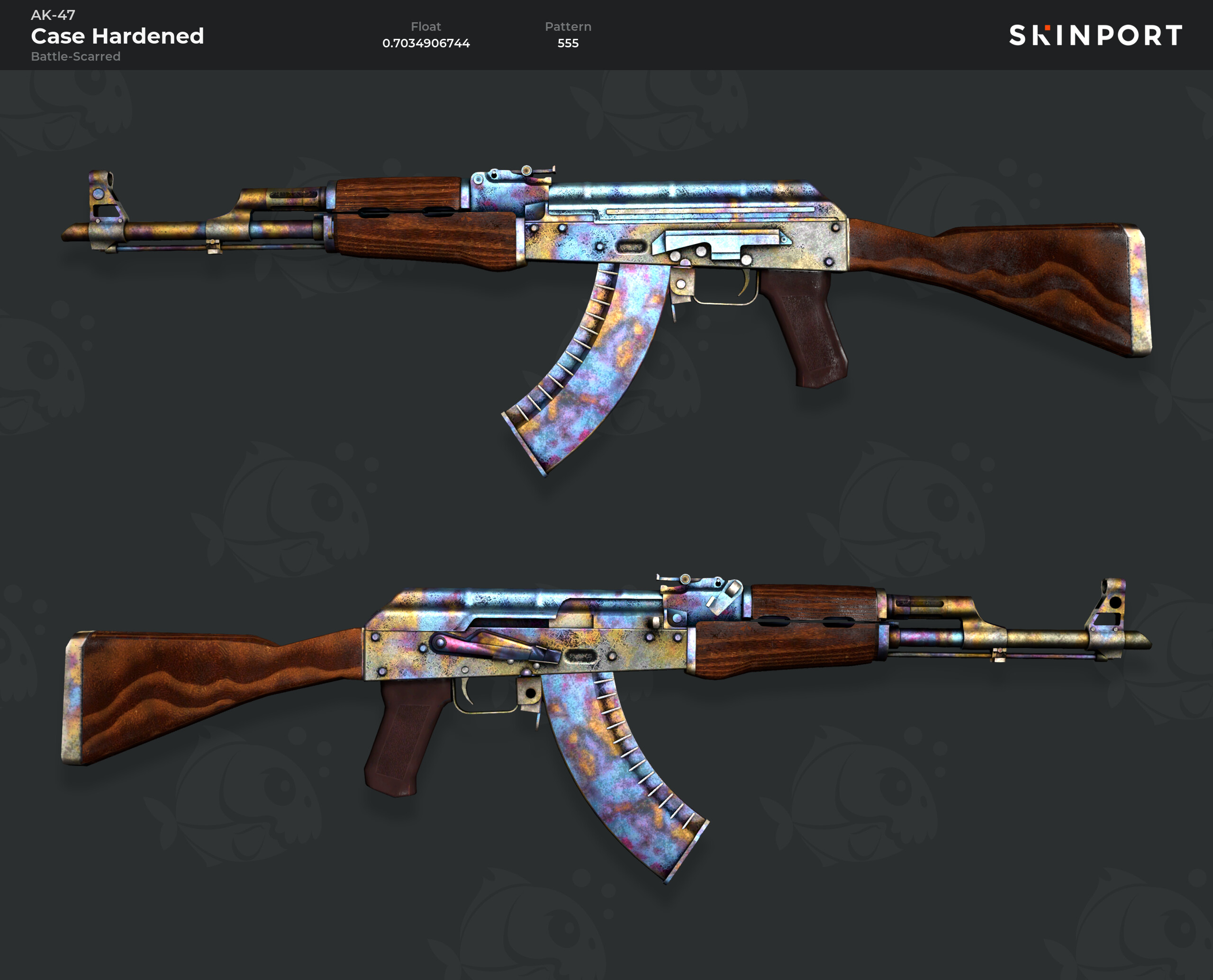 [PC] BS AK Case Hardened 555 Blue Gem : r/GlobalOffensiveTrade