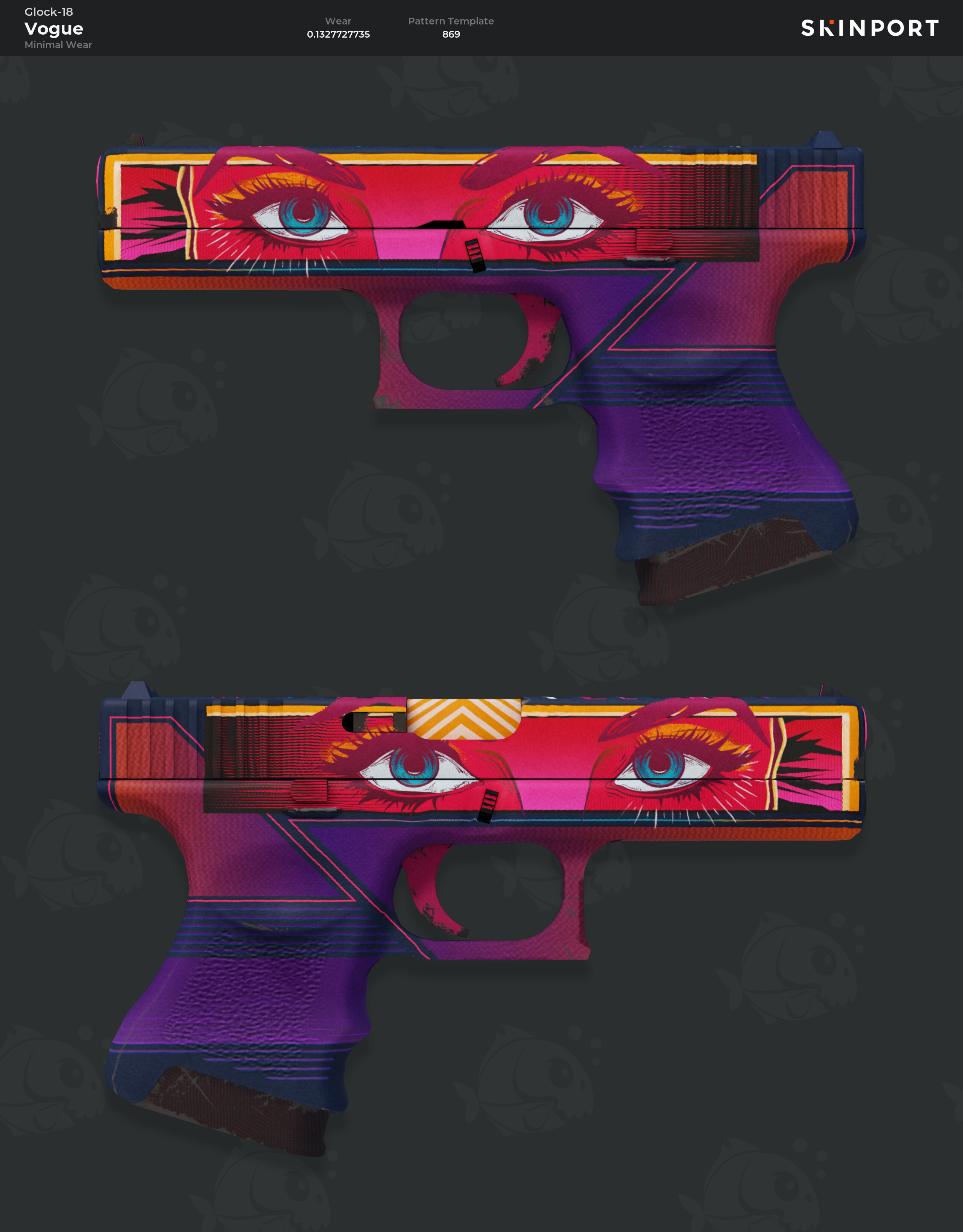 Купить Glock-18 | Vogue (Minimal Wear) - цена 356.06 ₽ RUB | Купить ...