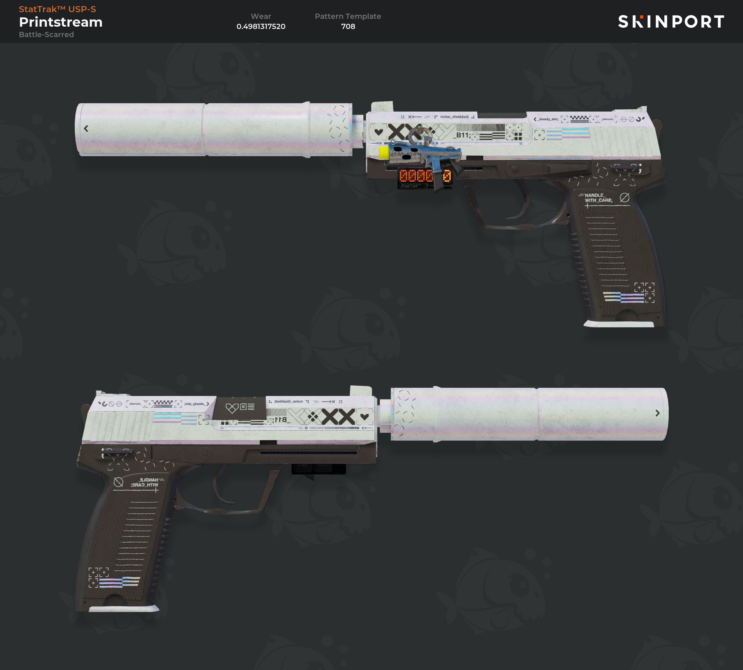 Купить StatTrak™ USP-S | Printstream (Battle-Scarred) - цена 5599.45 ...