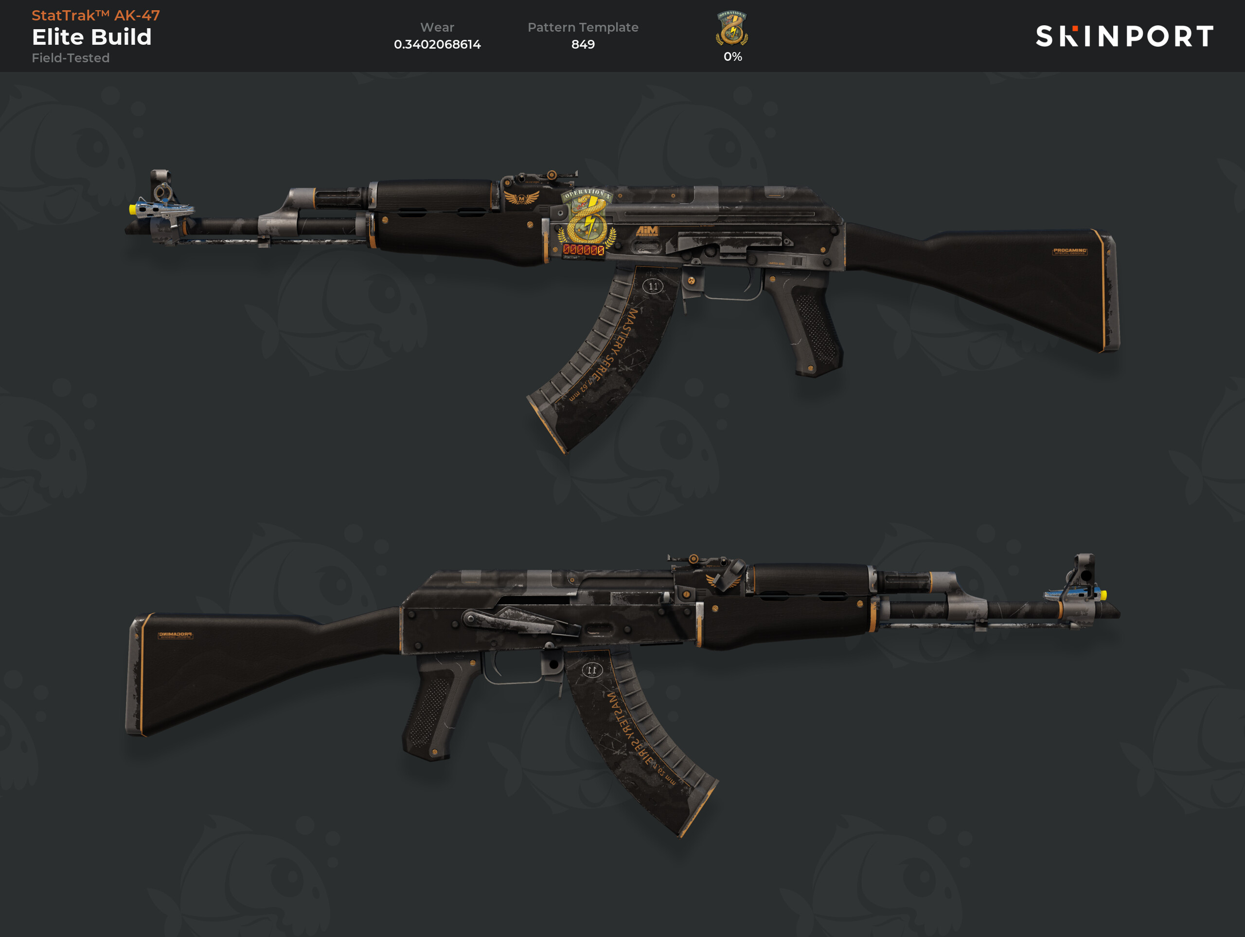Buy StatTrak™ AK-47 | Elite Build (Field-Tested) - price 4.96 $ USD ...